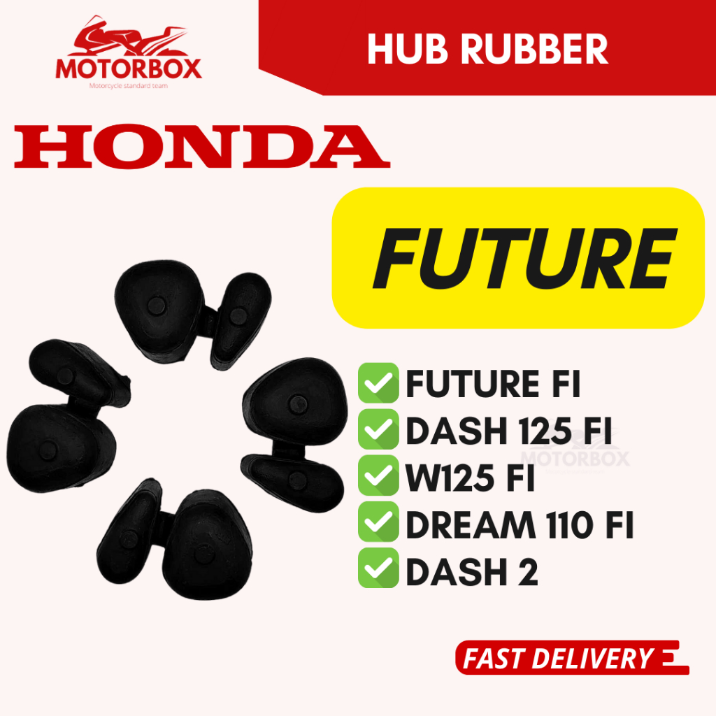 Future FI HUB RUBBER SET - DASH 125 FI W125 FI DREAM 110 FI DASH 2 NEW ...