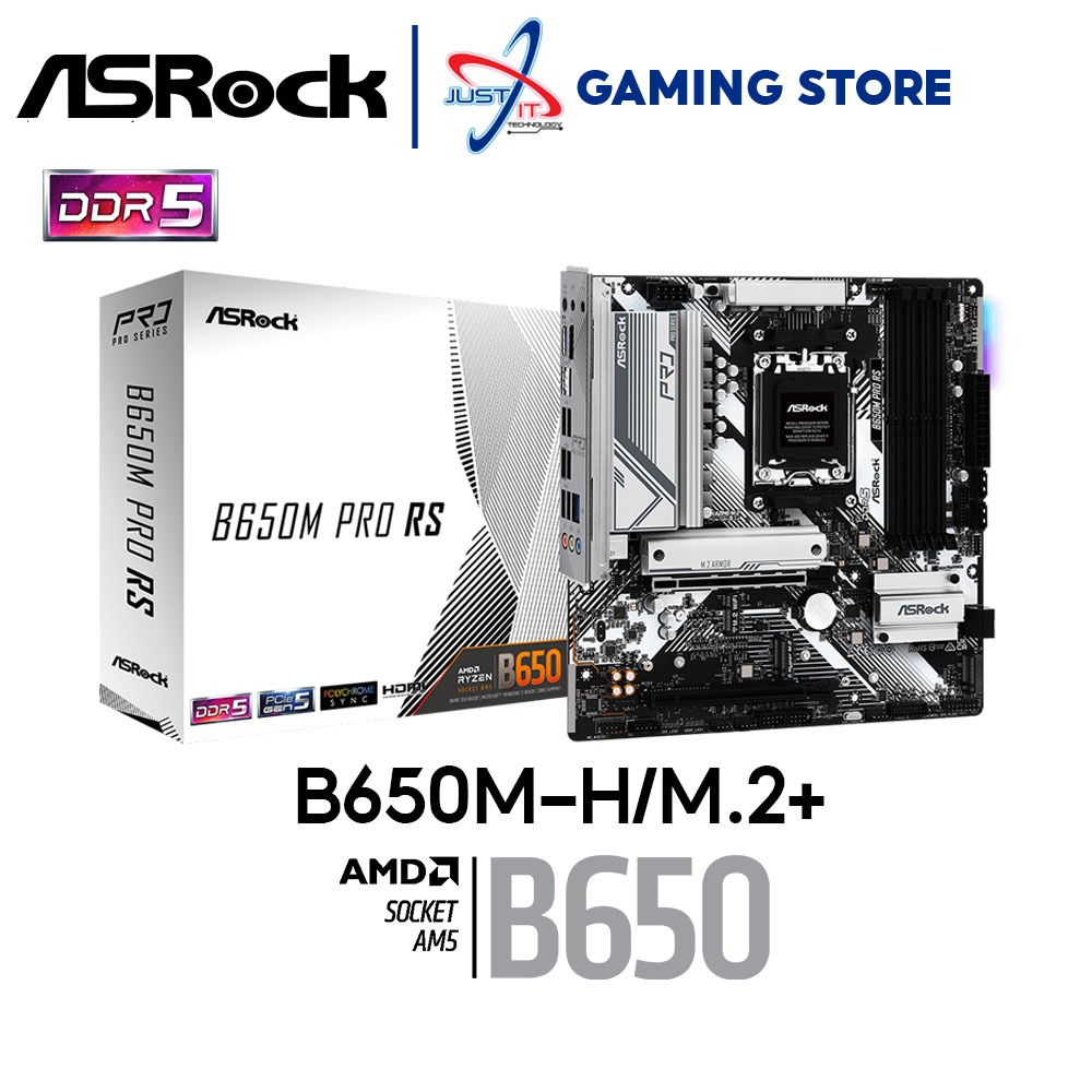 Asrock B650M-H/M.2+ DDR5 / D5 AM5 GAMING MOTHERBOARD | Shopee Thailand