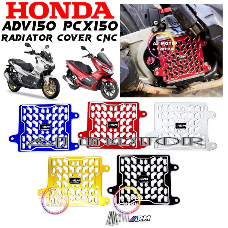 [ ฝาครอบหม้อน้ํา CNC & CARBON ] HONDA ADV150 PCX150 ADV PCX COOLANT TANGKI AIR TANK ENGINE ...
