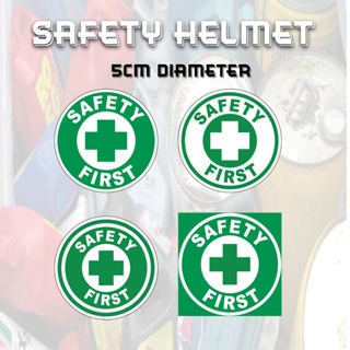 STICKER HELMET SAFETY FIRST (REFLECTIVE / PANTUL CAHAYA) สติ๊กเกอร์ ...