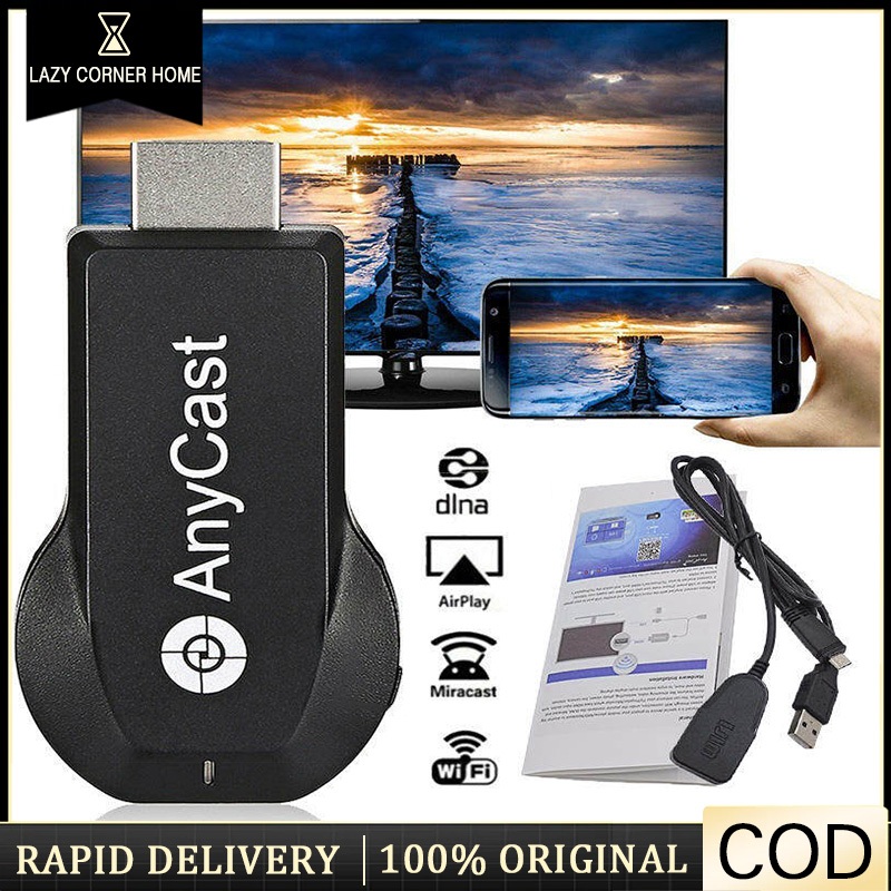 Chromecast Anycast สําหรับ TV M9 Plus TV Stick ตัวรับสัญญาณ WiFi 1080p ...