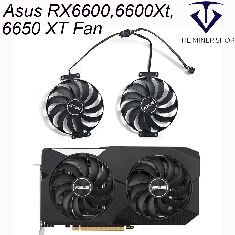 Asus Dual Radeon RX 6600, 6600 XT, 6650 XT เปลี่ยนพัดลม GPU | Shopee ...