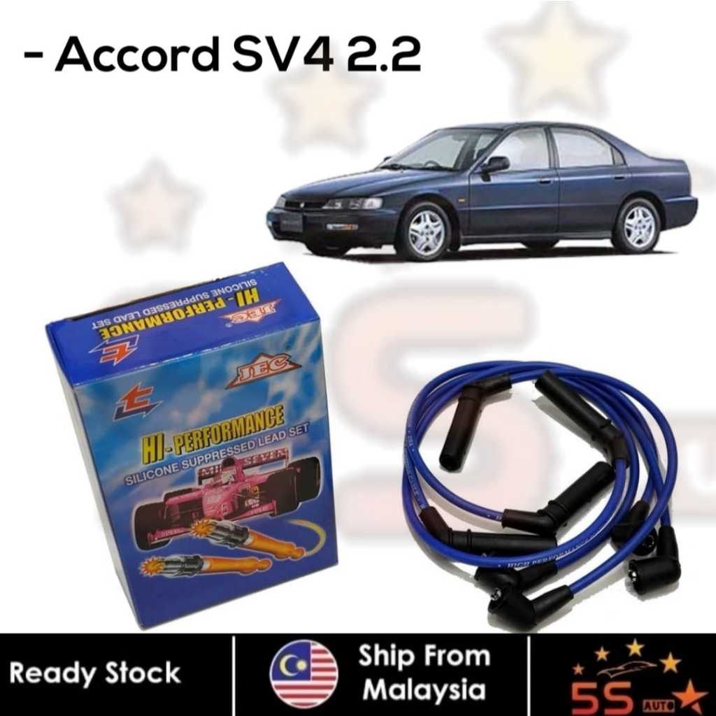 Jec PLUG CABLE HONDA ACCORD 2.2 SV4 1994 ถึง 1997 ปี 7 มม. ซิลิโคน 1 ...