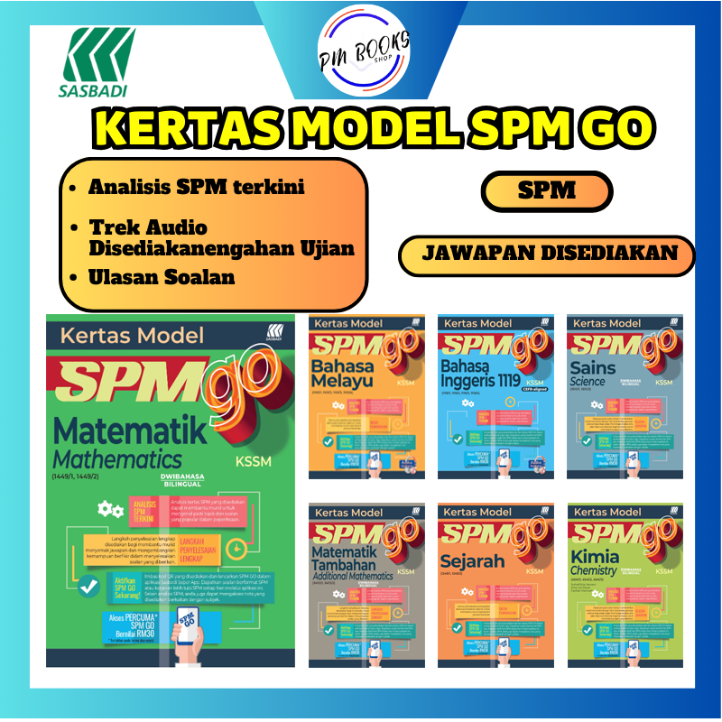 [PMBOOK] Sasbadi[กระดาษรุ่น SPM GO 2024] Format SPM KSSM Exam Format ...