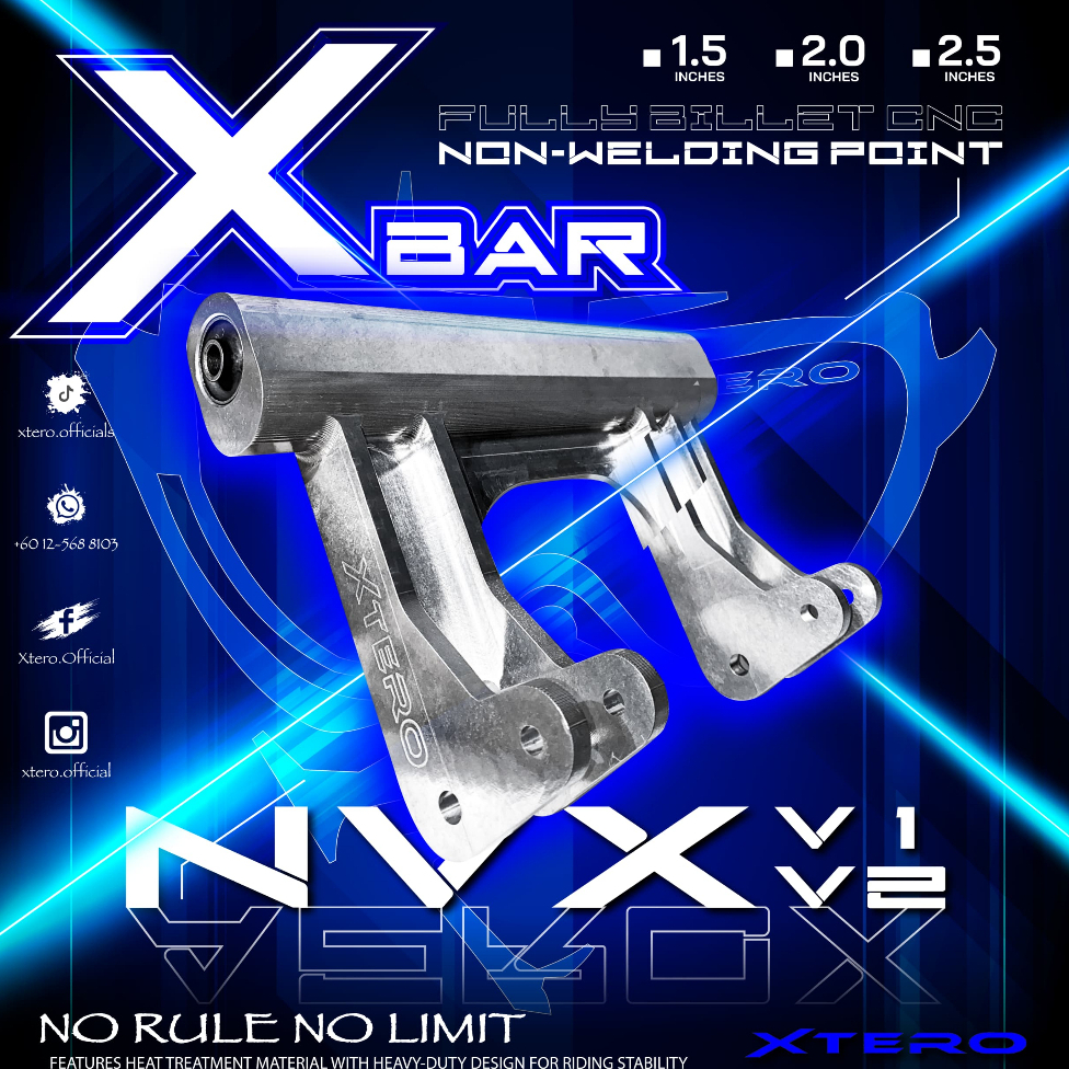 Nvx155 V1/V2 & NVX 155 V1/V2 XTERO FULL BILLET CNC EXTEND ENGINE ...