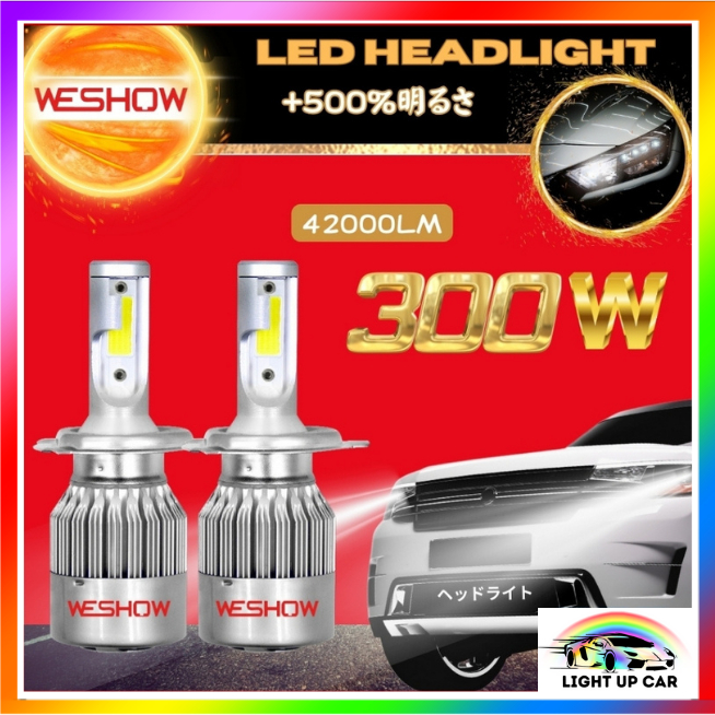 Luc WESHOW ไฟหน้า H1 H3 H4 H7 H11 9005 9006 ไฟหน้า LED Lampu ขนาดใหญ่ ...
