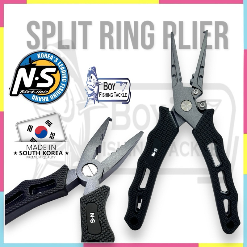เกาหลี NS สีดํา HOLE N เครื่องมือสแตนเลส SPRIT RING PLIER เครื่องมือตก ...