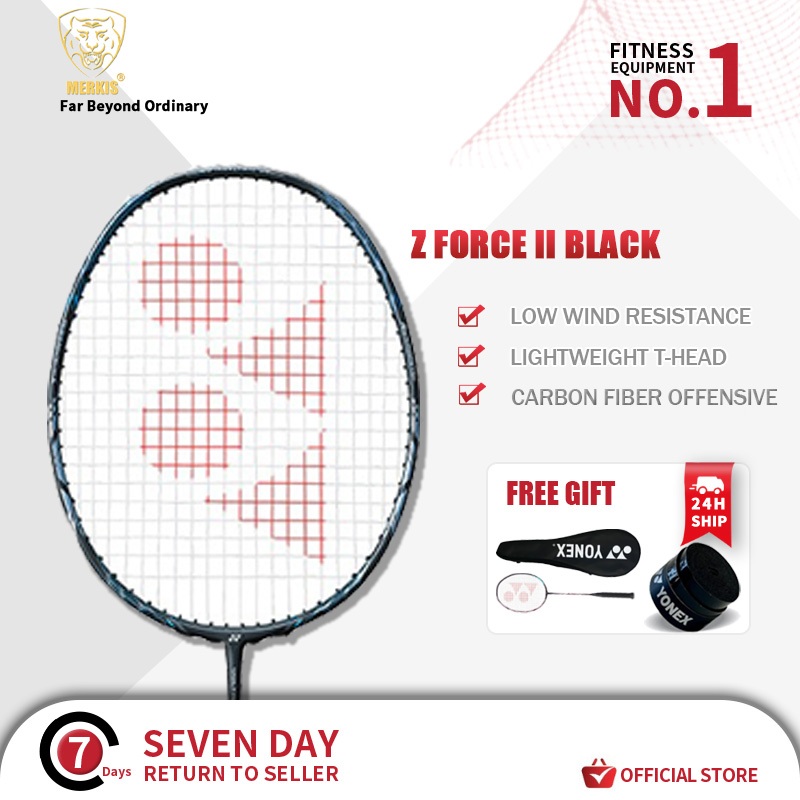 24 SHIP YONEX VOLTRIC Z FORCE II Black Badminton Racquet Full Carbon Single Rod 4U 26/28 ปอนด์ ...