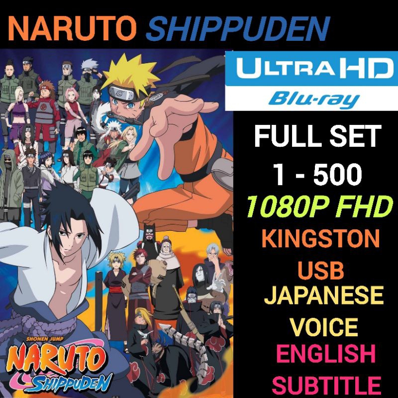 [USB] [500 Episodes] Naruto Shippuden Complete ตอนที่ 1-500 ตอนจบคํา ...