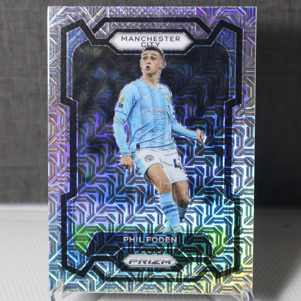Phil Foden Panini Prizm Mojo Man City England Man City Card kad bola ...