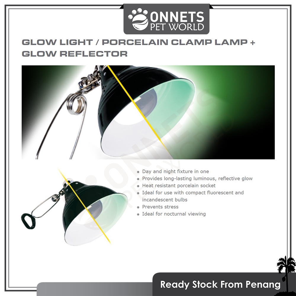 Pt2055 Exo Terra Light Dome Aluminium UV Reflector Lamp | Shopee Thailand