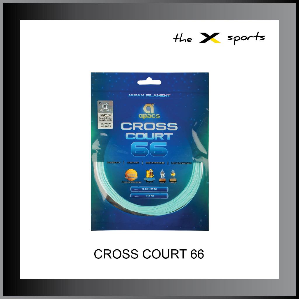 สายแบดมินตัน Apacs Cross Court 66 | Shopee Thailand