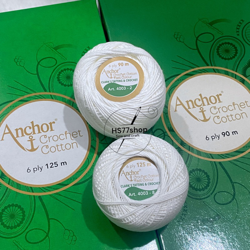 [ 1 ชิ้น ] Anchor Crochet Cotton [Bang Anchor] | Shopee Thailand