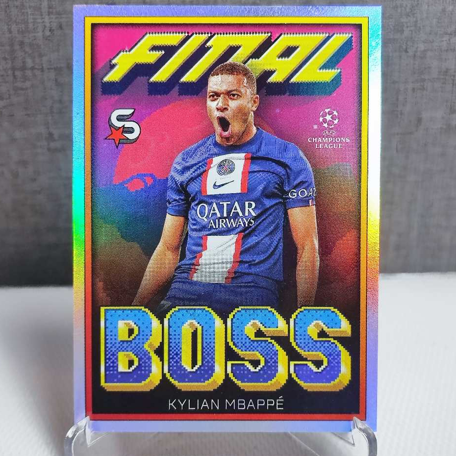 Topps การ์ดฟุตบอล Super Star Kylian Mbappe Final Boss Kad Bola | Shopee ...