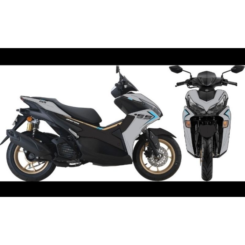 Yamaha NVX V2 SILVER STAR COVERSET สติ๊กเกอร์ที่กําหนดเอง | Shopee Thailand