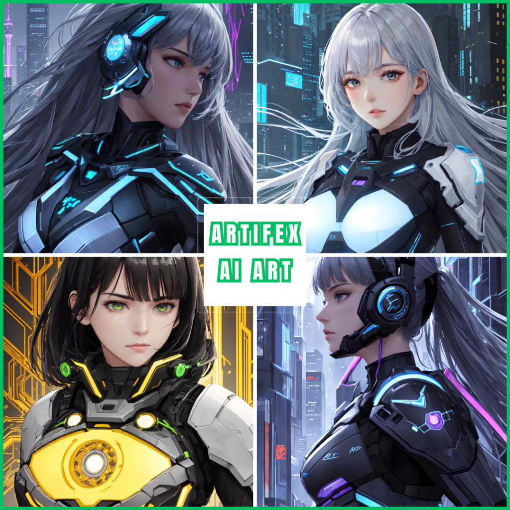 หุ่นยนต์ศิลปะดิจิทัล Ai Art 031 Ai Girl Art Ai ความละเอียดสูง Shopee