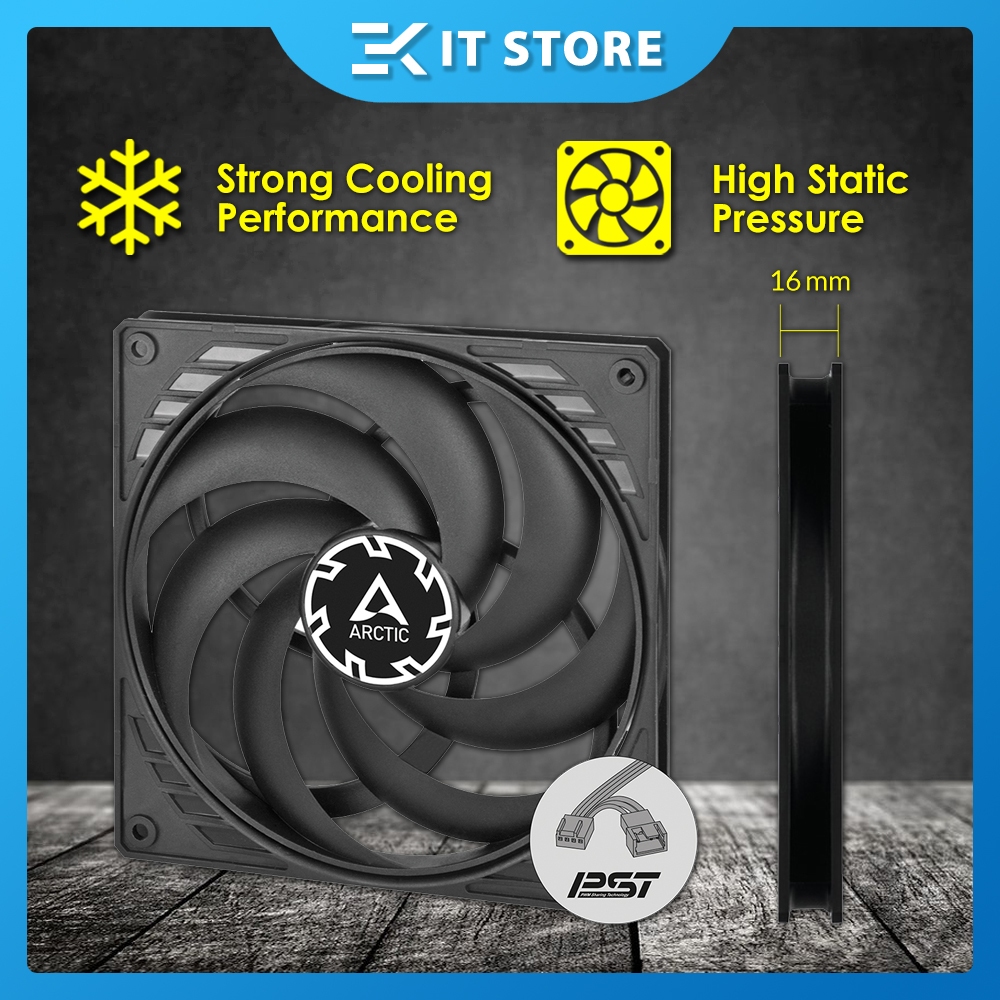 Arctic P14 SLIM PWM PST 140 mm Low-Profile PWM Case Fan with Cable ...