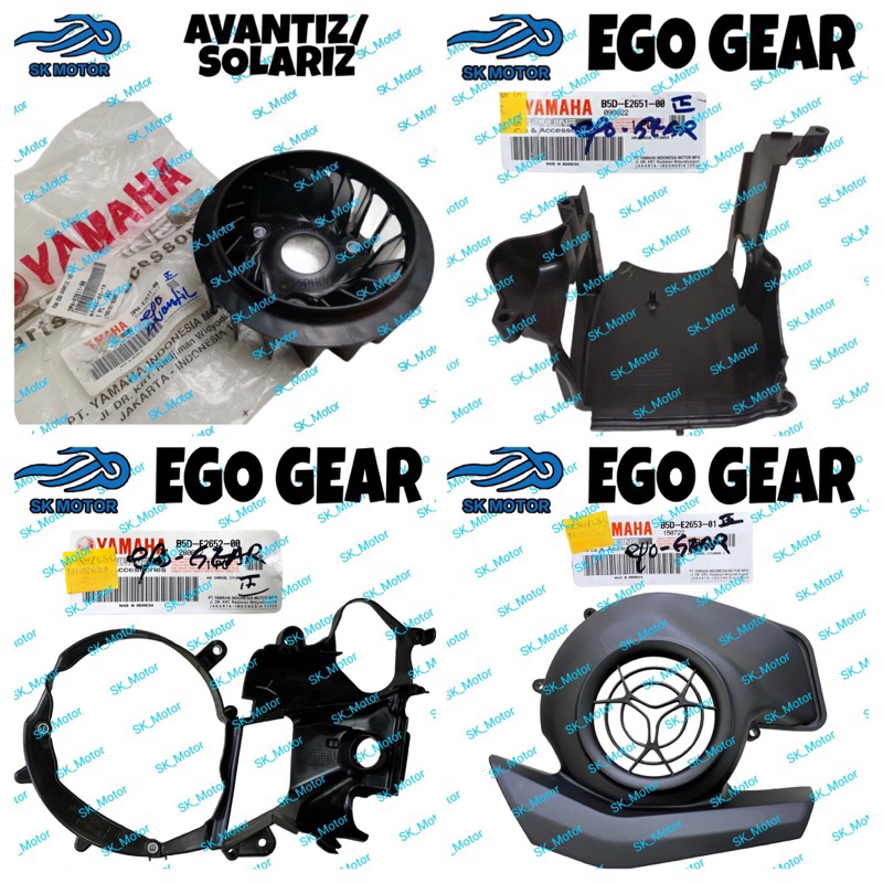 Yamaha EGO GEAR กระบอก Air Shroud / Fan Cowling Fan Case / Cover Kipas & Fan 2PH–E2611 B5D–E2651 ...