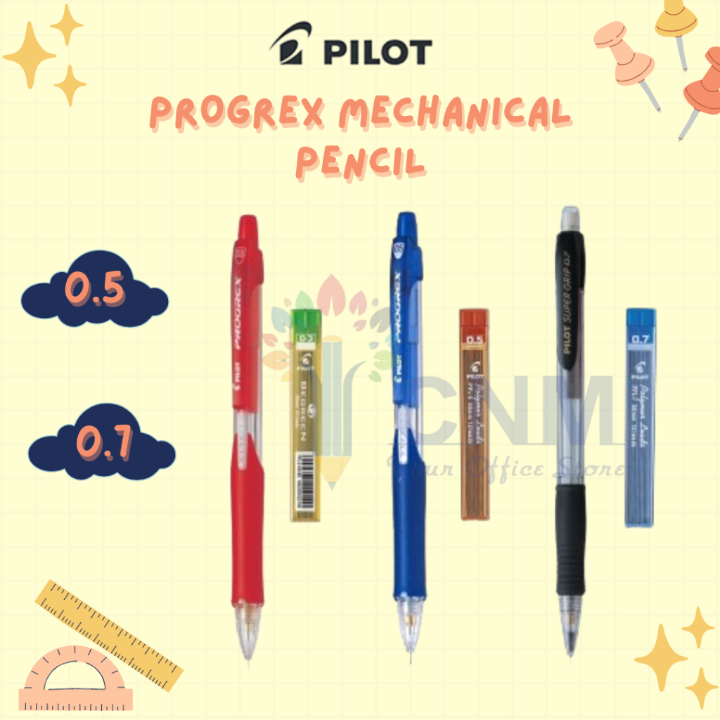 ดินสอกด PILOT Progrex 0.5/0.7mm | Shopee Thailand