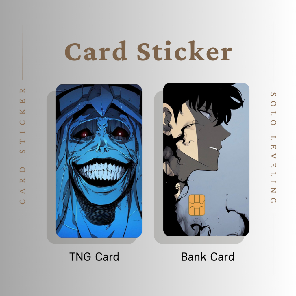 Solo LEVELING CARD STICKER - TNG CARD / NFC CARD / ATM CARD / ACCESS ...