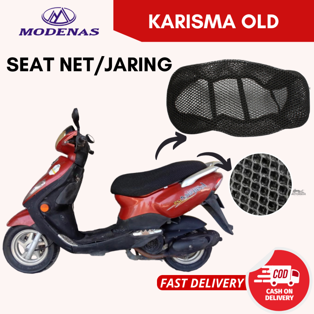 MODENAS SEAT NET MOTOR - KARISMA FIRST MODEL LAMA SEATNETT BLACK HITAM ...