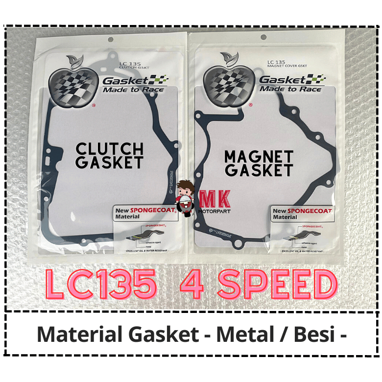 [ Sc ] CLUTCH / MAGNET ปะเก็น Yamaha LC135 4S ปะเก็น Apple Besi Crankcase Magneto Cover LC135 V1 ...