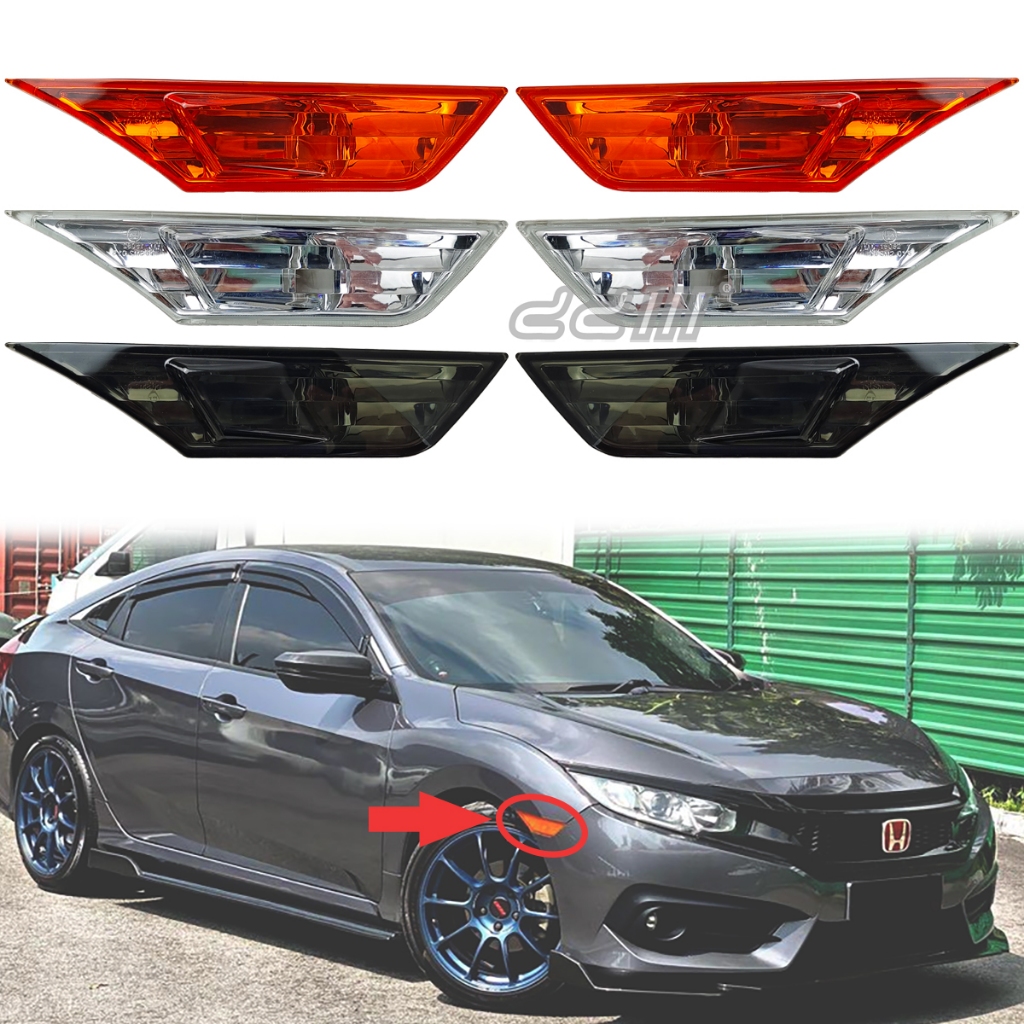 Honda Civic FC TEA TBA FC1 FC6 FK4 FK7 FK8 2016 Fender Side Marker ...