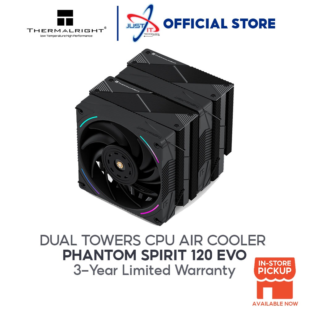 Thermalright PHANTOM SPIRIT 120 EVO DUAL TOWERS CPU AIR COOLER (TR-PS120-EVO ) | Shopee Thailand