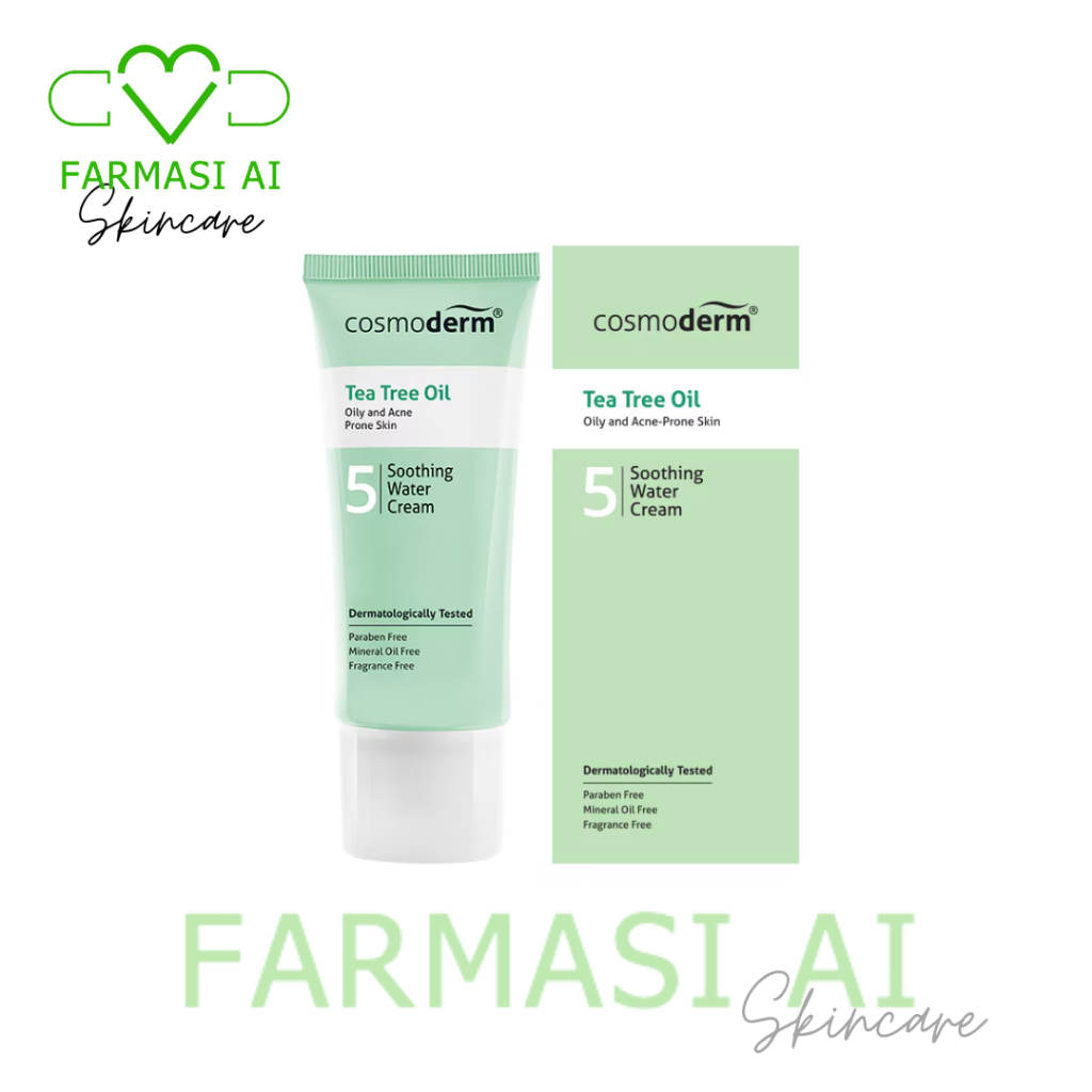 Cosmoderm Tea Tree Oil Soothing Water Cream 50ml (หมดอายุ: 03/2026 ...