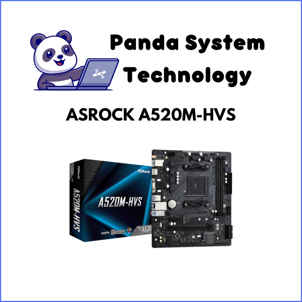 เมนบอร์ด ASRock A520M-HVS Micro ATX | Shopee Thailand