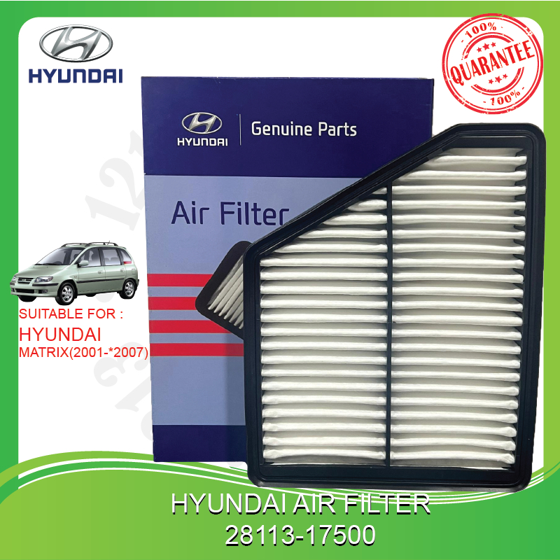 Hyundai AIR FILTER 28113-17500 HYUNDAI MATRIX 1.6 1.8 เครื่องยนต์กรอง ...