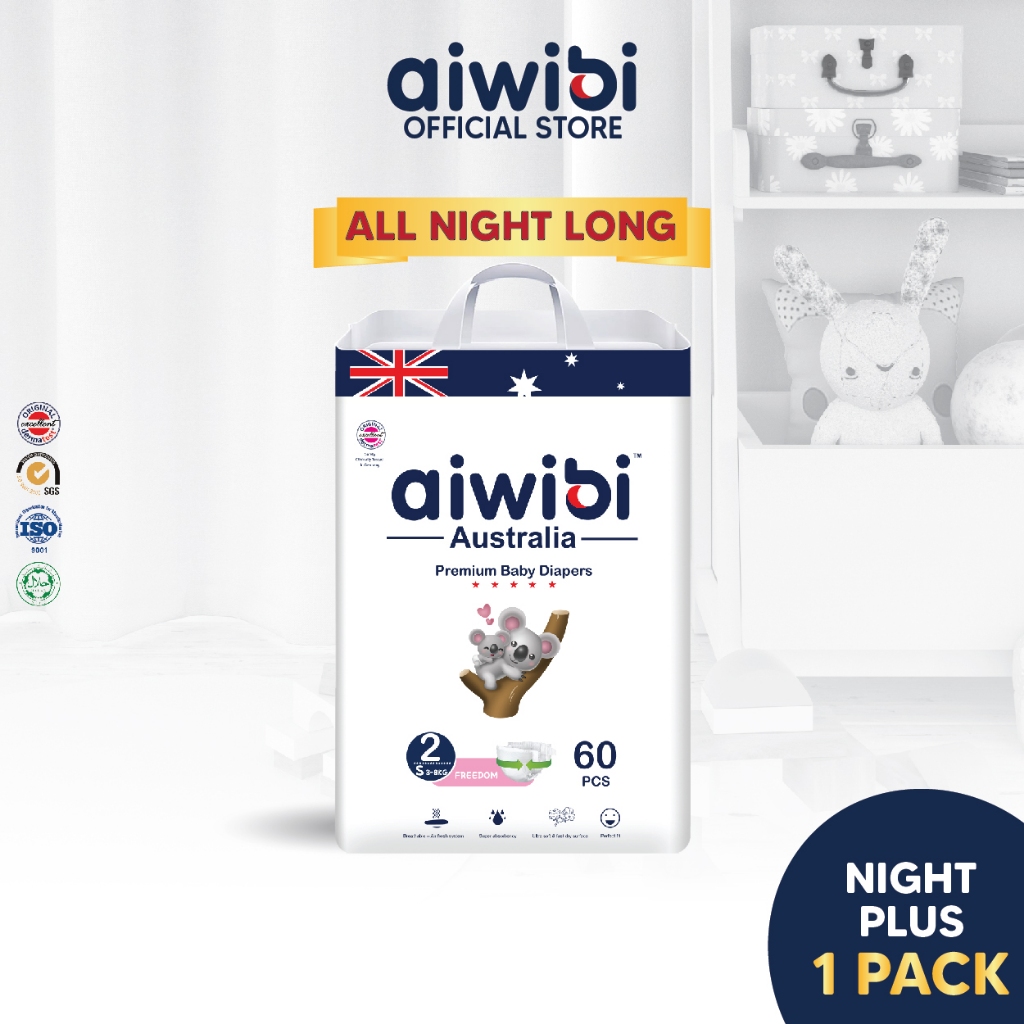 Aiwibi Baby Night Plus Diapers Tape & Pants - S/M/L/XL/XXL (1 แพ็ค ...
