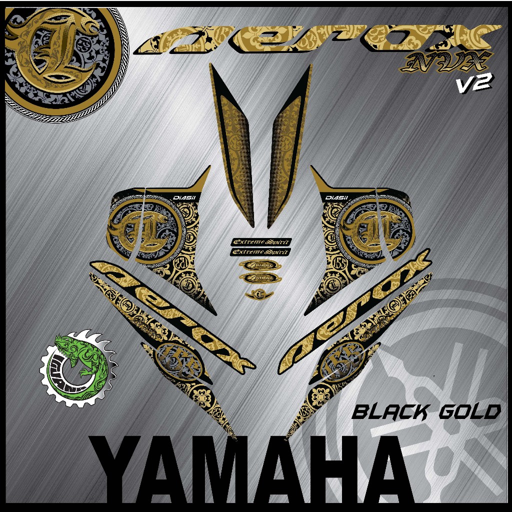 Stripe MOTOR Yamaha NVX AEROX V2 BATIK EDITION (A-grade) CUSTOM STRIPE ...
