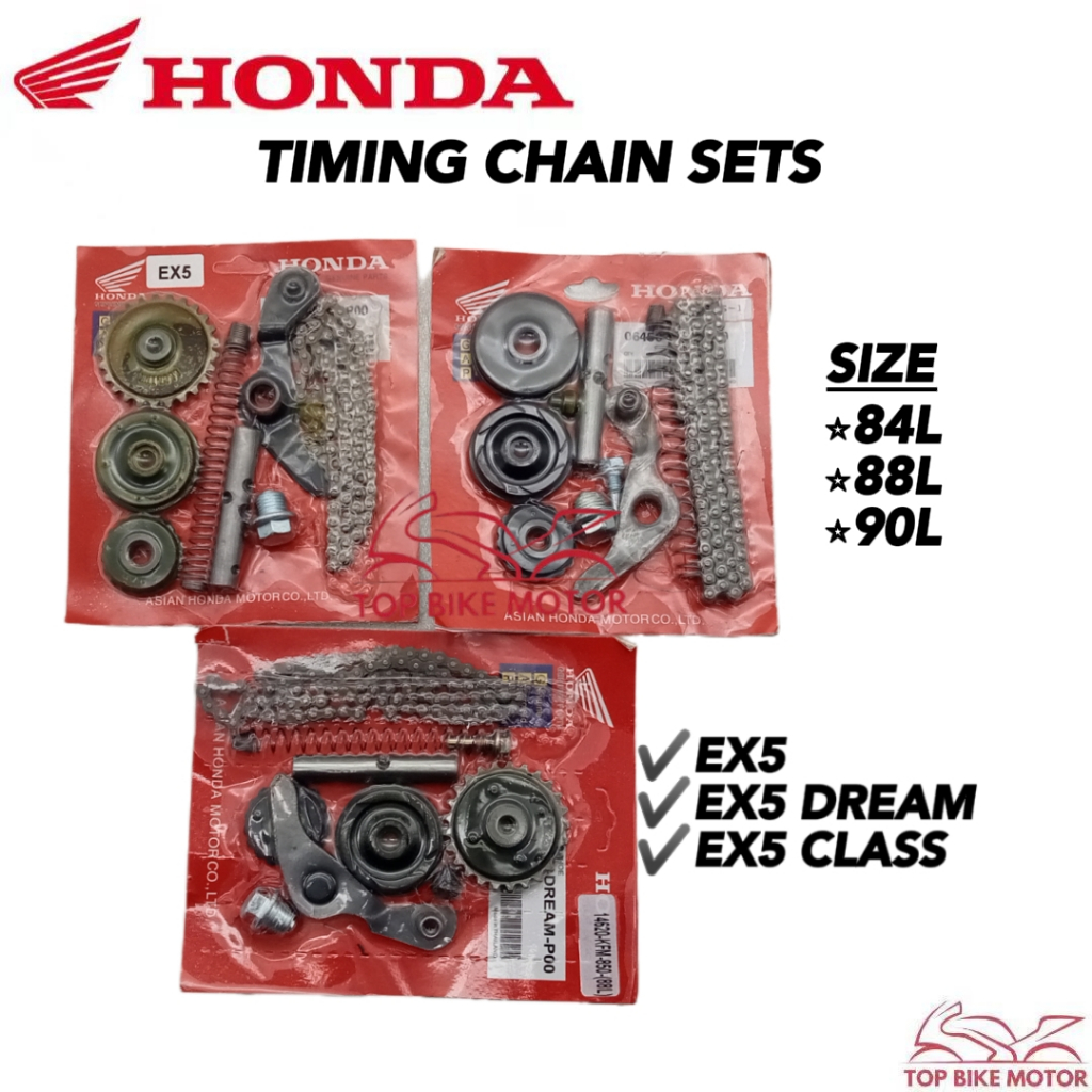 HONDA TIMING CHAIN COMPLETE SET & TENSIONER KIT EX5 HP / EX5 DREAM ...