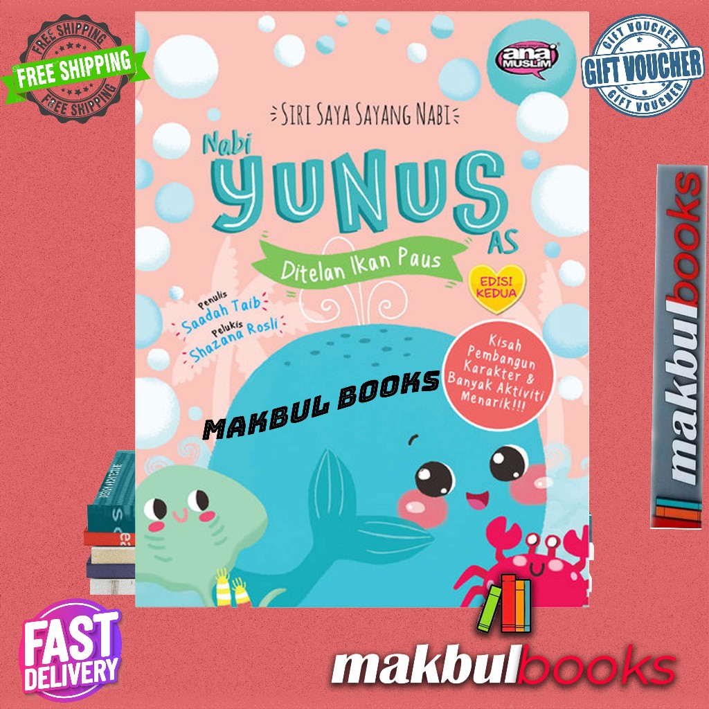 NABI PROPHET YUNUS AS DTELAN FISH WHALE HAN MUSLIM CHILDRENS ...