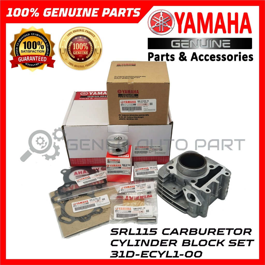 Yamaha LAGENDA115 SRL115 CARBURETOR NON FI CYLINDER BLOCK SET [31D ...