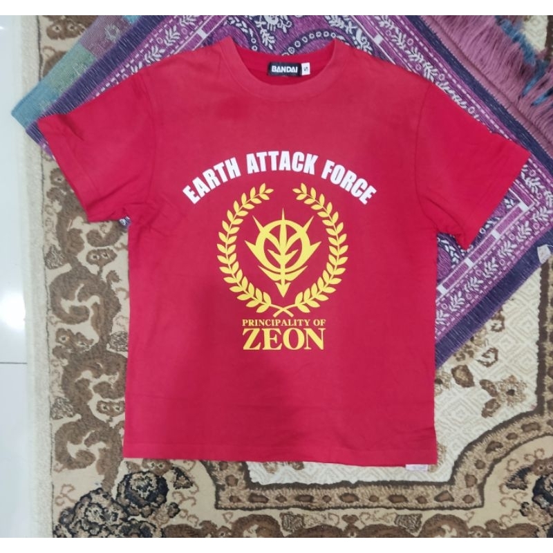 Mobile SUIT GUNDAM BANDAI ZEON EARTH ATTACK FORCE เสื้อยืด | Shopee ...