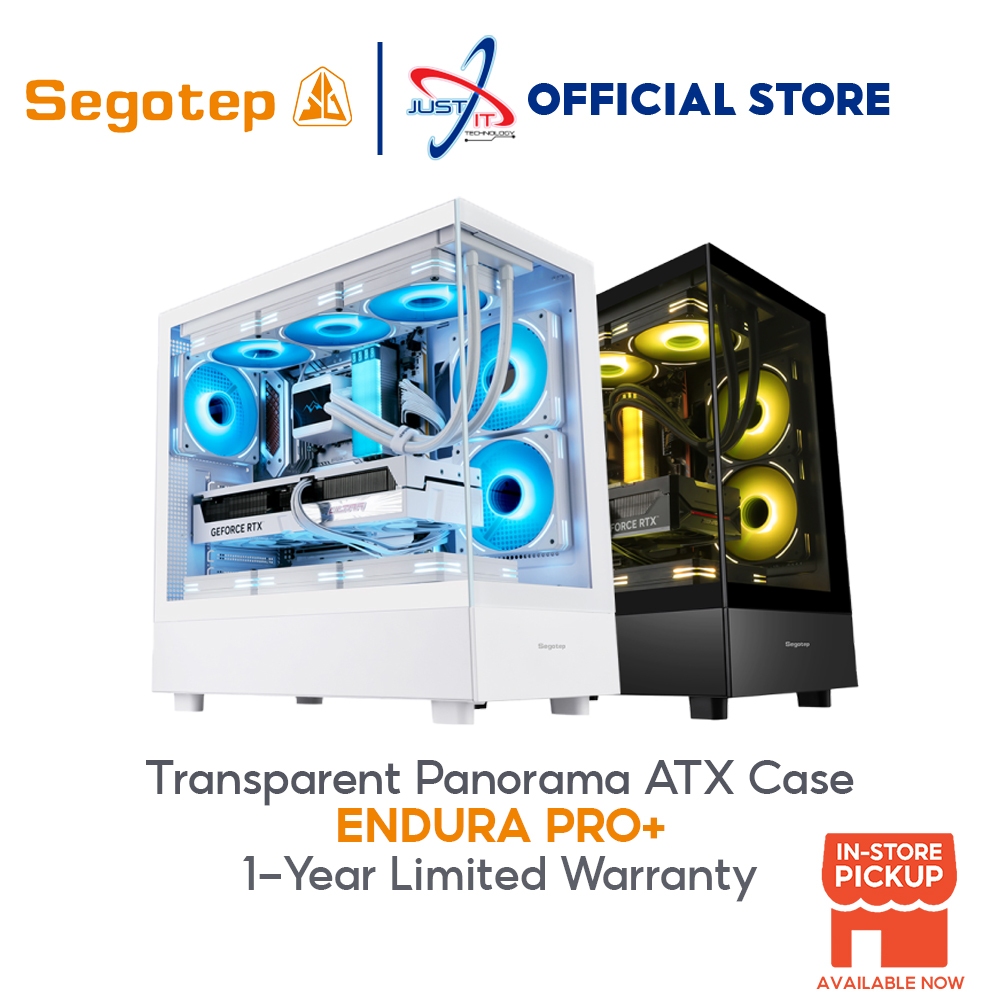 Segotep ENDURA PRO + เคส PANORAMA ATX โปร ่ งใสพร ้ อมพัดลม ARGB ขนาด 3 ...