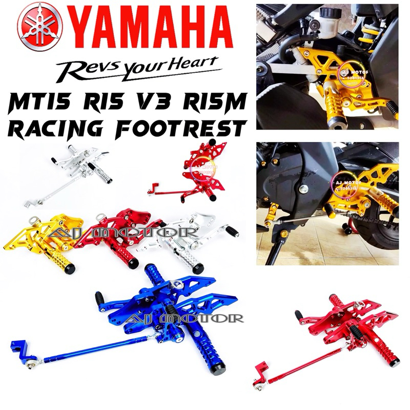 [ Pnp RACING FOOTREST ] ที่เหยียบเบรกหน้า โลหะผสม สําหรับ YAMAHA R15 V3 ...