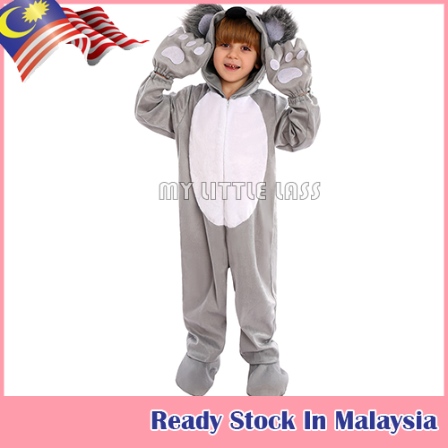 MYLITTLELASS Kosstum Comel Koala Kanak-Kanak Pakaian Haiwan คอสเพลย์ 3 ...
