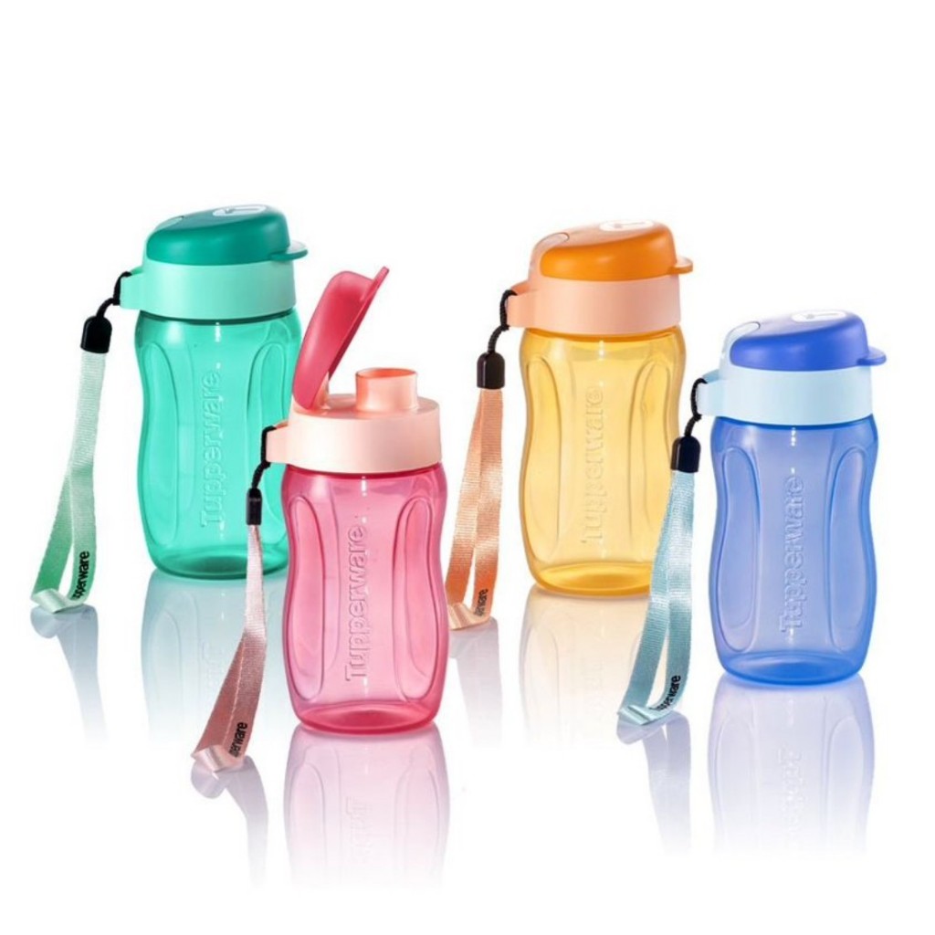 Tupperware Slim Eco Bottle 310ml พร้อมสายรัด (ปลอดสาร BPA) (ขวดดื่ม ...