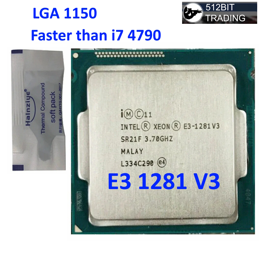 Intel Xeon E3 1281V3 LGA 1150 โปรเซสเซอร์ cpu เร็วกว่า i7 4790 4770(ใช้ ...