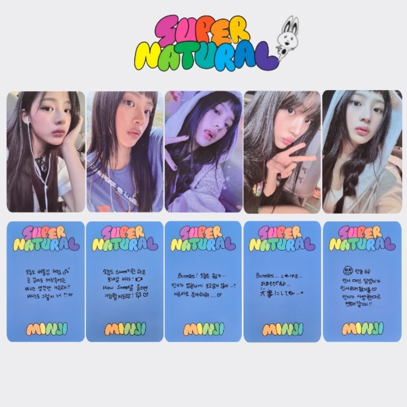 Newjeans SUPERNATURAL NJ x MURAKAMI CROSSBAG VER MINJI PHOTOCARD | Shopee Thailand