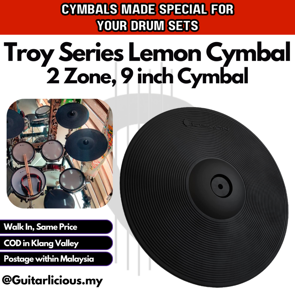Lemon Cymbal (Troy Series) - 360 องศา Cymbal with Choke (เหมาะสําหรับ ...