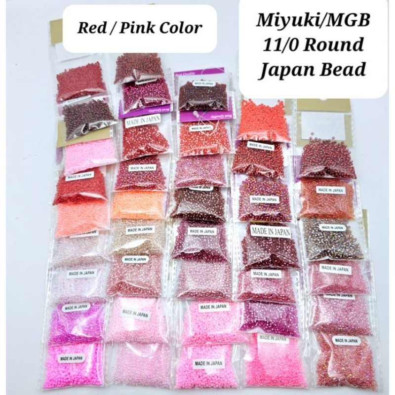 ซื้อ 10 ฟรี 1 11/0 Round- 2mm Miyuki/MGB ลูกปัดแก้วเม็ดญี่ปุ่น ( 8 กรัม) , | Shopee Thailand