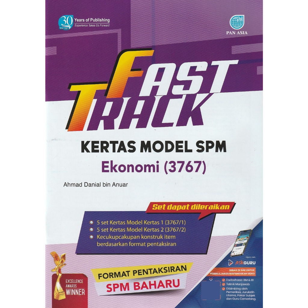Pan ASIA: หนังสือฝึกซ้อม SPM MODEL Paper FAST TRACK ~ SPM BAHARU Pentaxiation FORMAT | Shopee ...