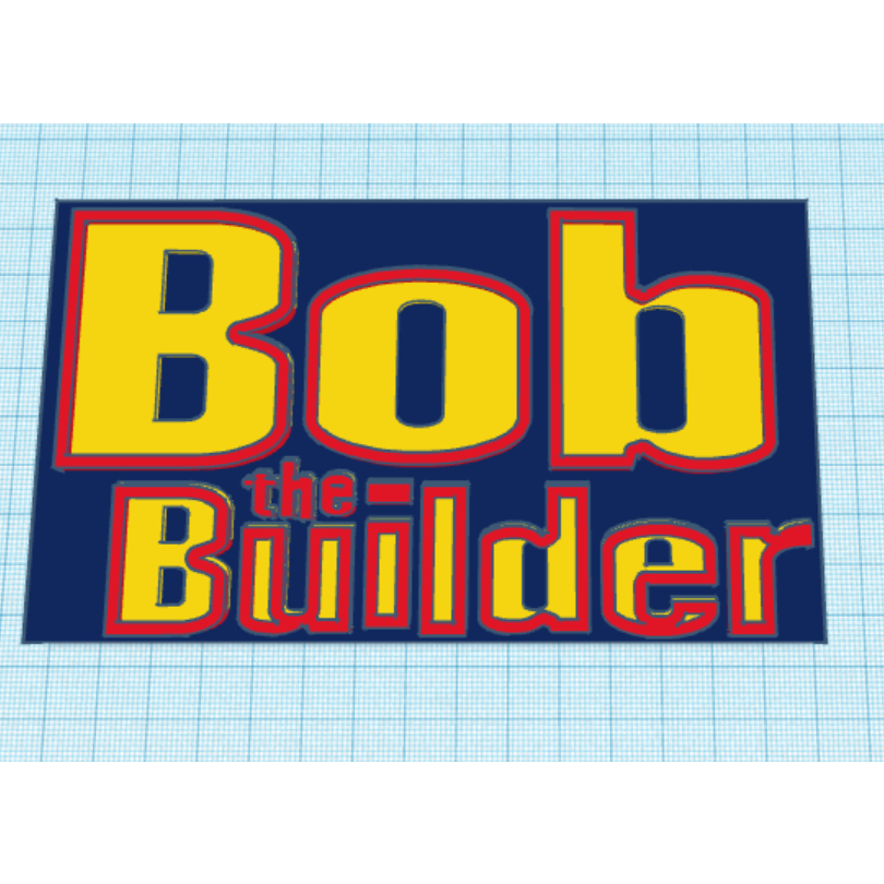 Bob The Builder 三维 โลโก้ หรือแม่เหล็กติดตู้เย็น | Shopee Thailand
