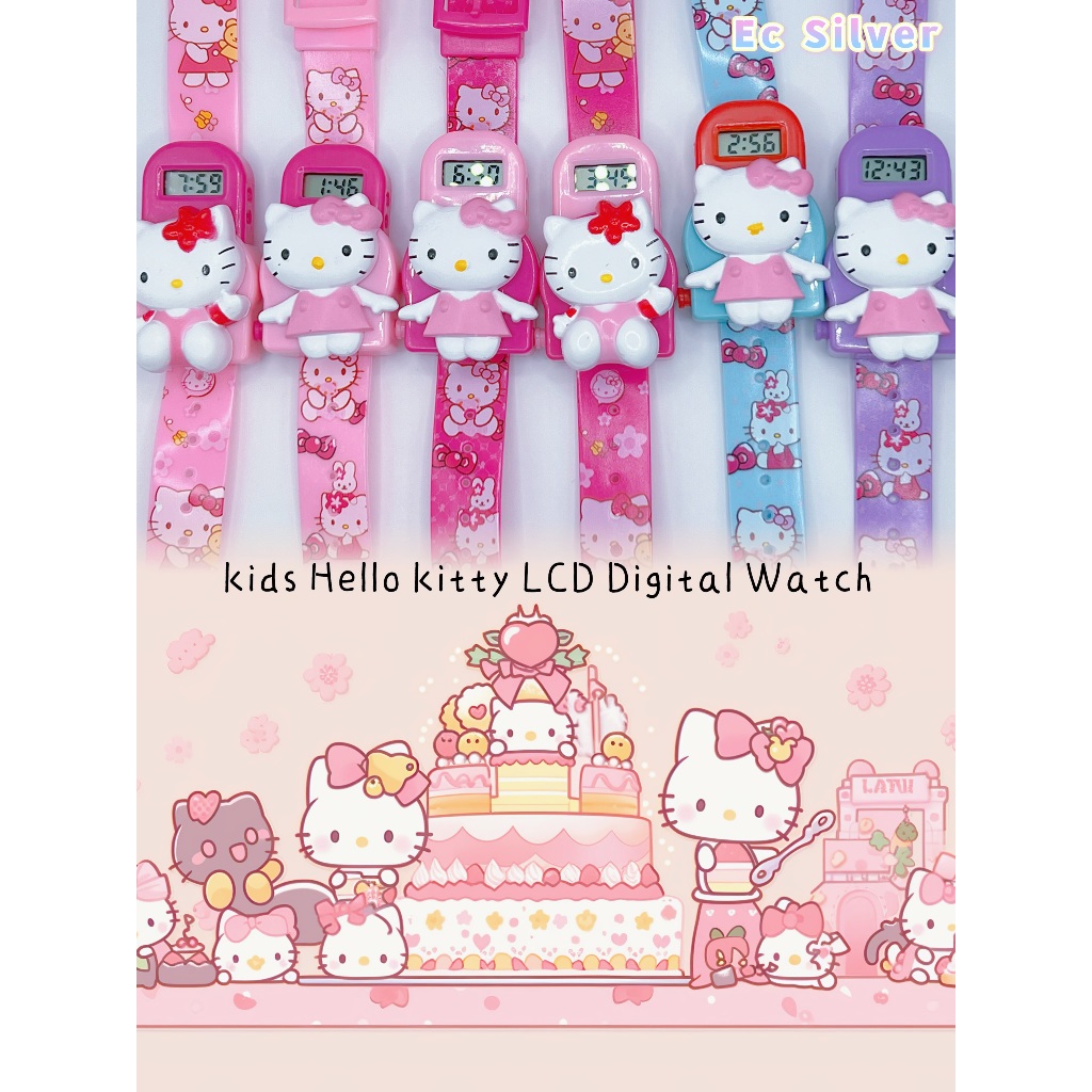 (K36) Hello KItty Jam Tangan Budak Comel นาฬิกาข้อมือแฟชั่นน่ารัก ...