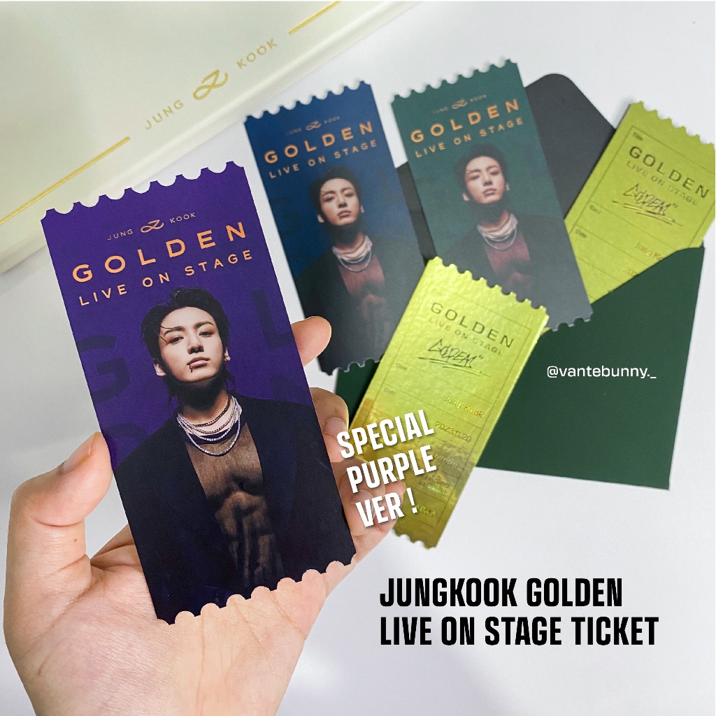 Jungkook JK Golden Live On Stage - ตั ๋ ว Fanmade | Shopee Thailand