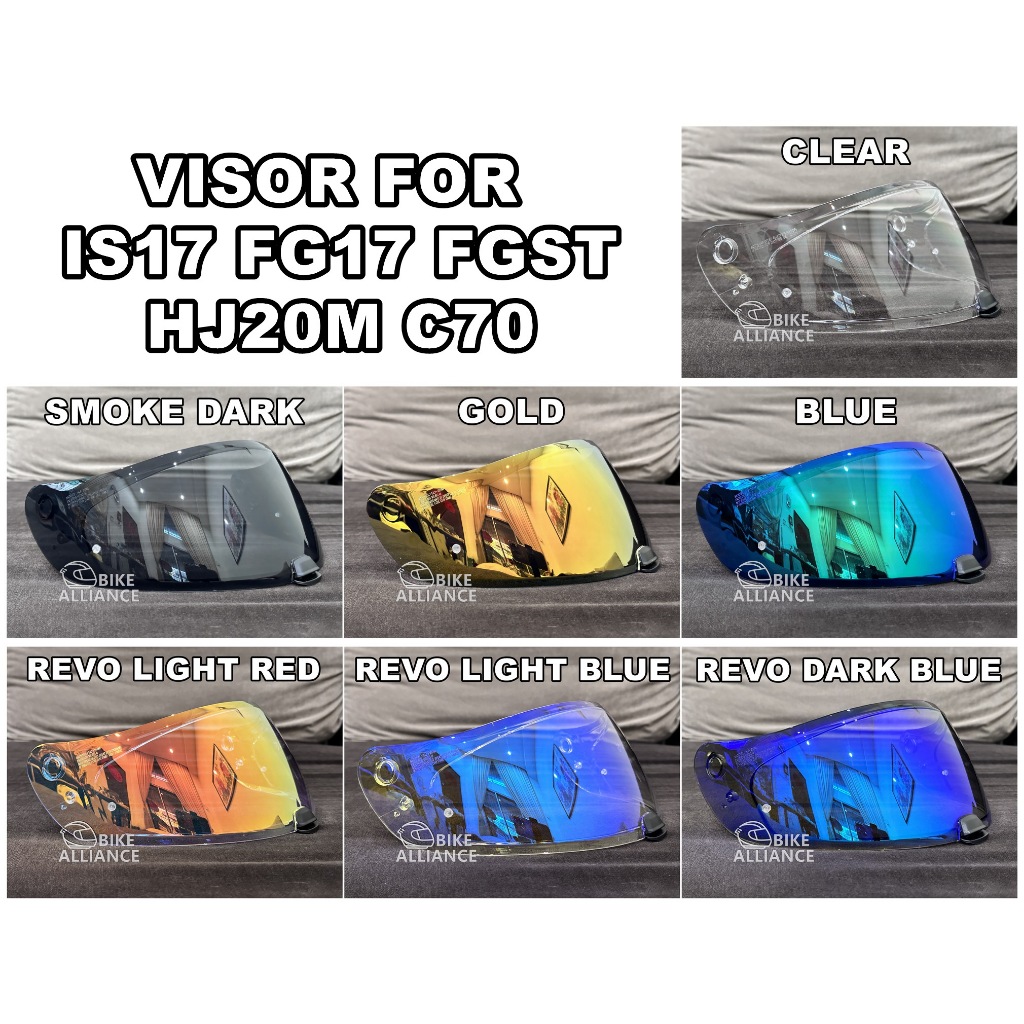 Visor หมวกกันน็อคสําหรับ C70 IS17 HJ20M FG17 FGST หมวกกันน็อค RAINBOW ...